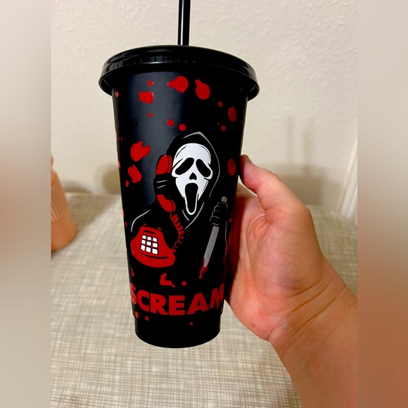 unbranded | Dining | Ghostface Scream Plastic Cold Cup Black Matte 24 ...